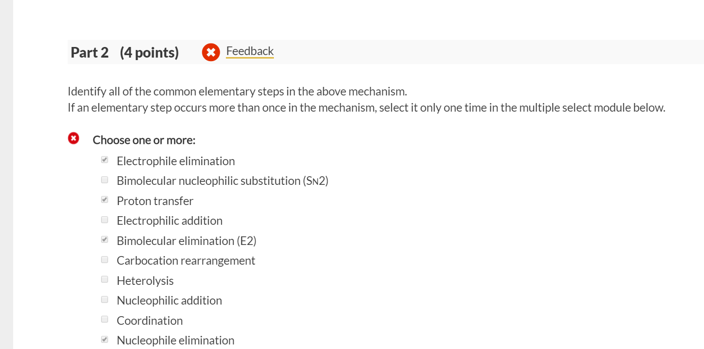 Solved Part 2 (4 points) X Feedback Identify all of the | Chegg.com
