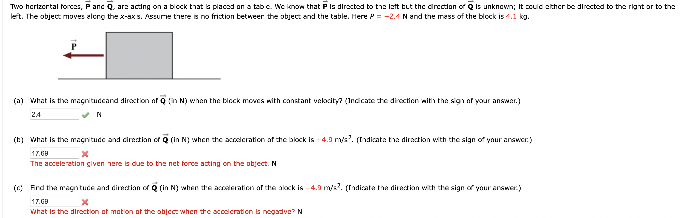 Solved left. The object moves along the x-axis. Assume there | Chegg.com