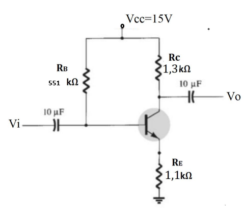 Since Vcc=15V in the circuit below, find Ib, Ic, | Chegg.com