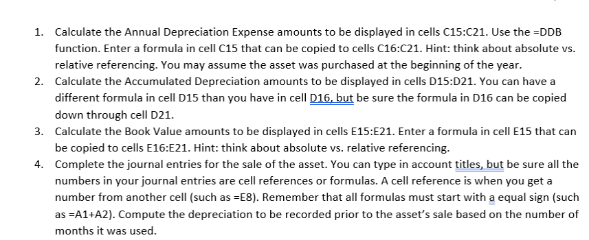 Solved 1. Calculate the Annual Depreciation Expense amounts | Chegg.com