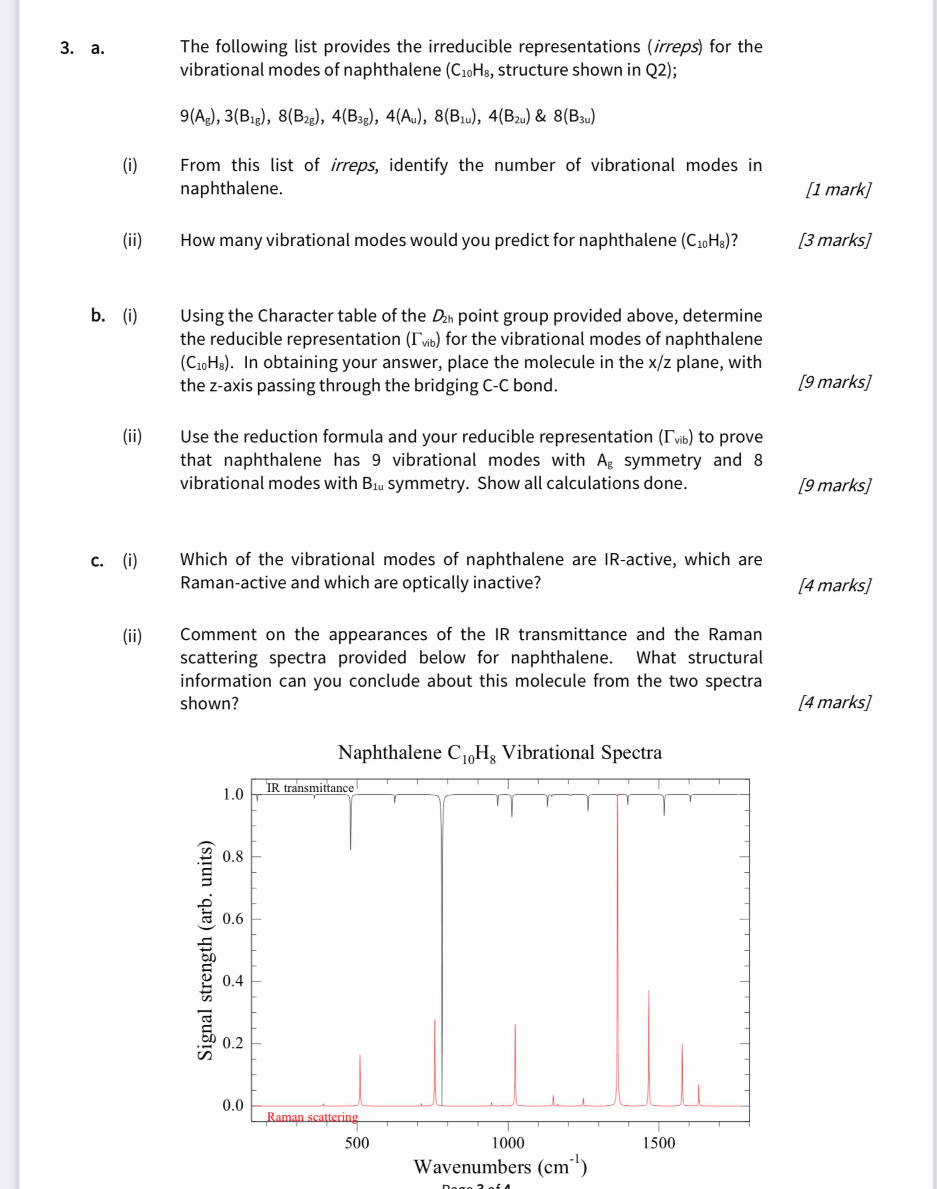 Solved C10H8, ﻿structure shown | Chegg.com