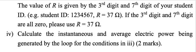Solved a) A simple rotating loop in a uniform magnetic | Chegg.com