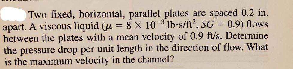 Solved Two fixed, horizontal, parallel plates are spaced 0.2 | Chegg.com