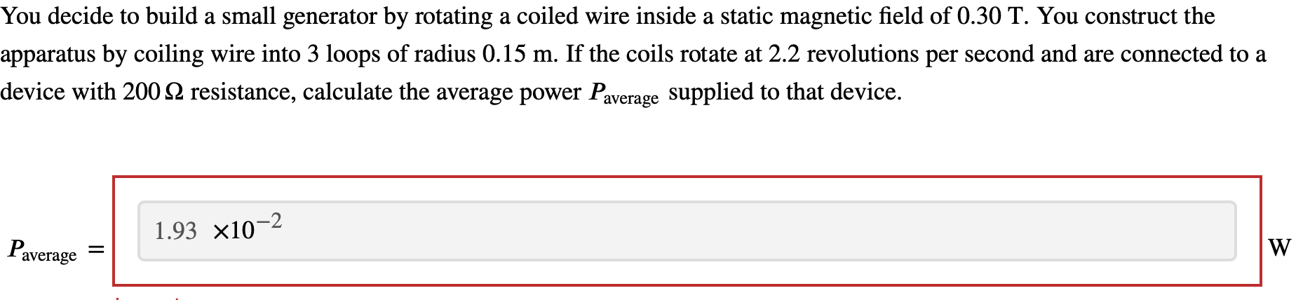 Solved You decide to build a small generator by rotating a | Chegg.com