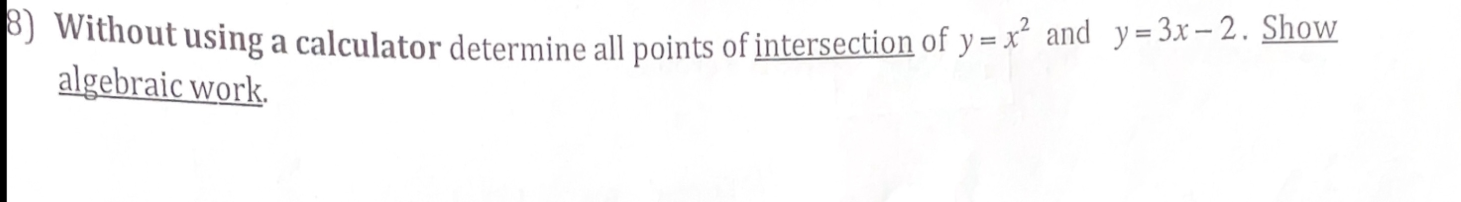 Solved Without using a calculator determine all points of | Chegg.com