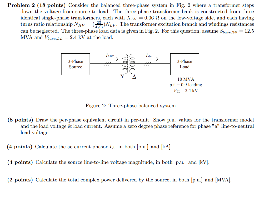 Solved Problem 2 (18 points) Consider the balanced | Chegg.com