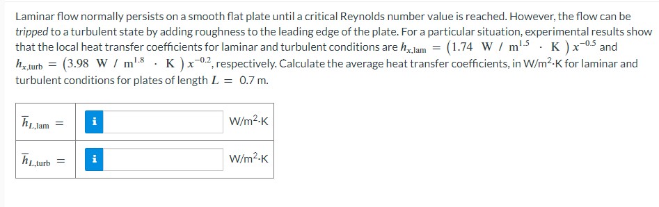Solved Laminar flow normally persists on a smooth flat plate | Chegg.com
