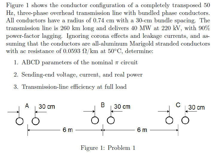 Solved Figure 1 shows the conductor configuration of a | Chegg.com