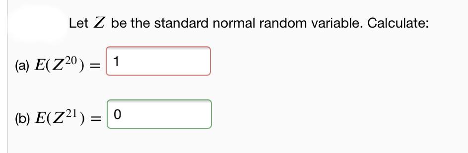 Solved Let Z be the standard normal random variable. | Chegg.com