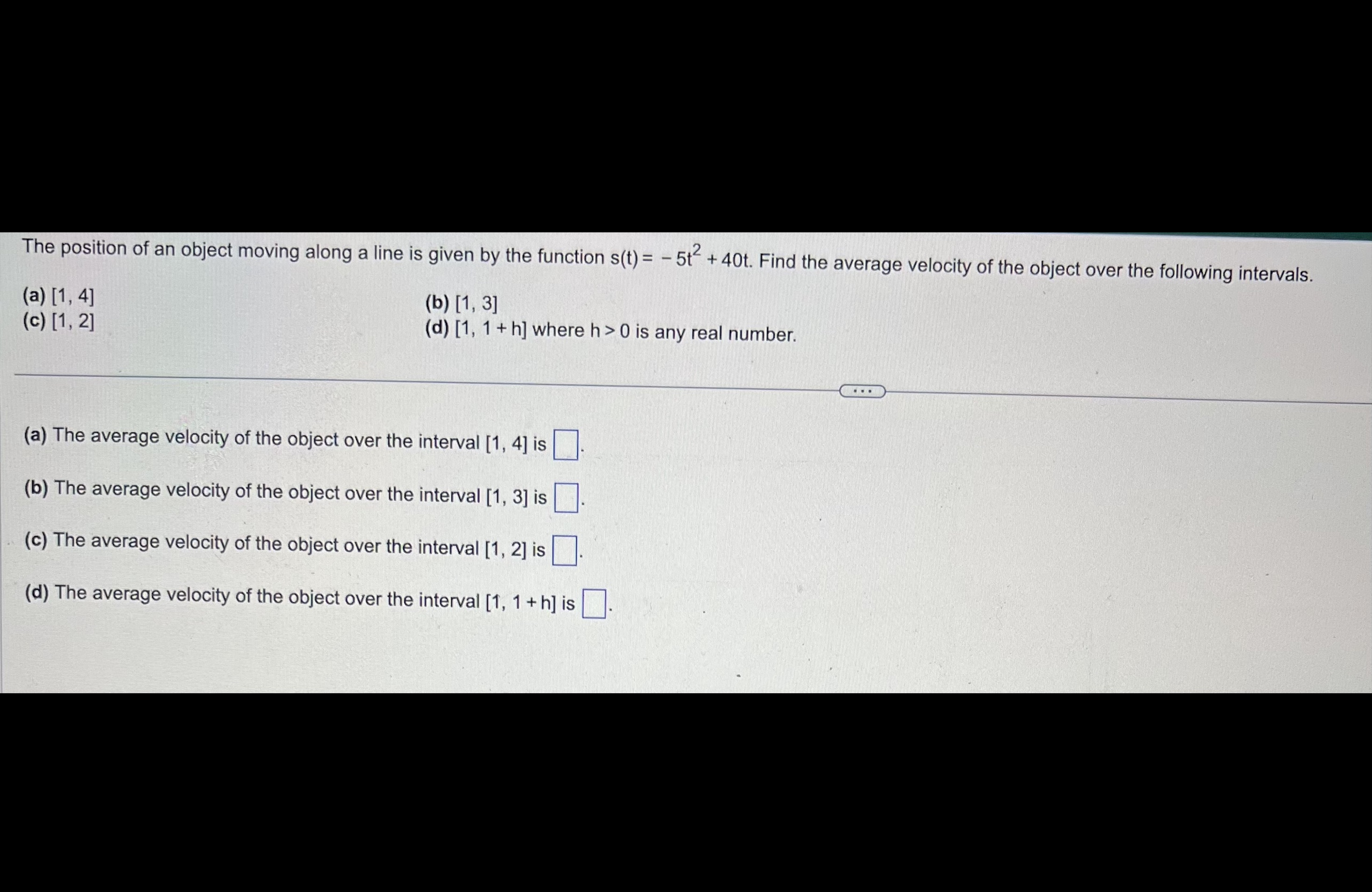 Solved The position of an object moving along a line is | Chegg.com