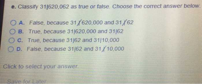Solved Without using a calculator, classify each of the | Chegg.com