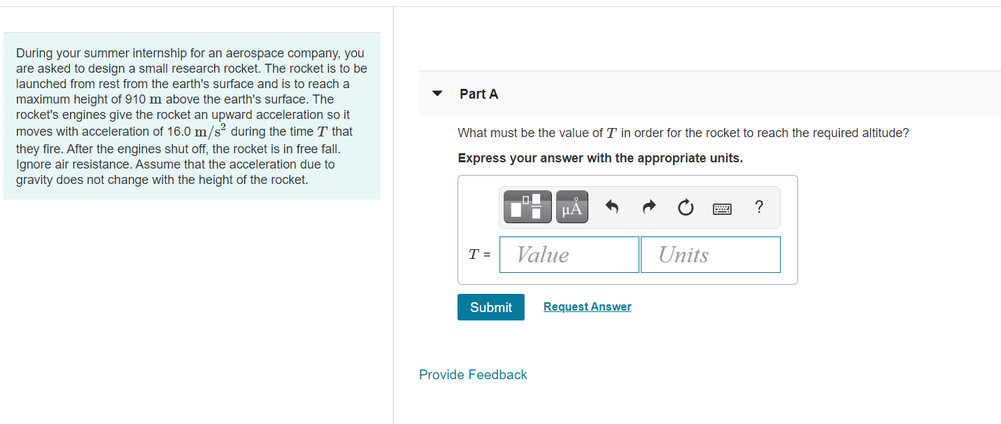 Solved Part A During your summer internship for an aerospace | Chegg.com