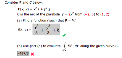 Solved Consider F and C below. F(x, y) = x2 i + y2 j C is | Chegg.com