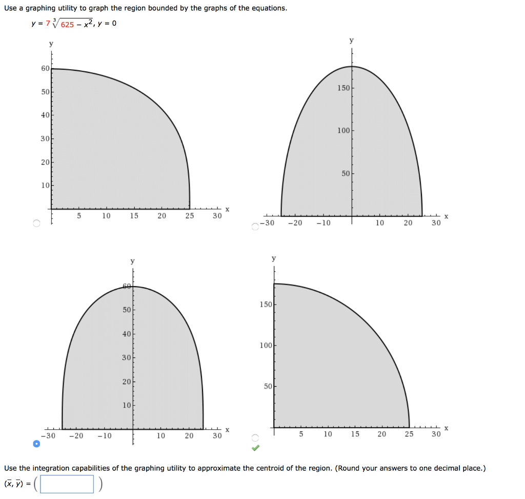 Solved Use a graphing utility to graph the region bounded by | Chegg.com
