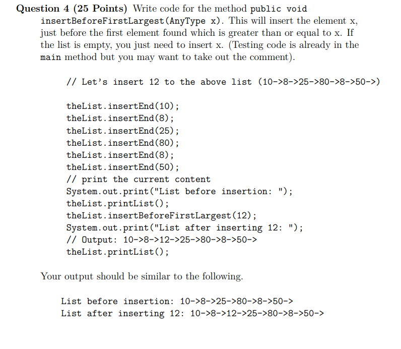 Solved package util; // LinkedList class import | Chegg.com