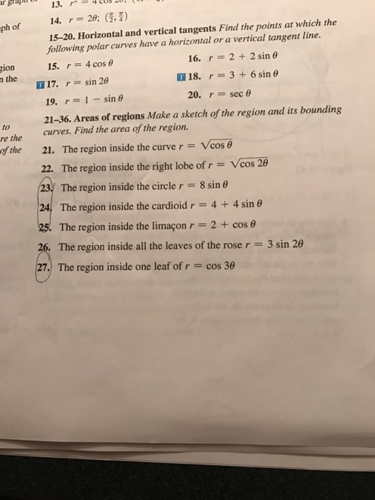 Solved Horizontal And Vertical Tangents Find The Points At 