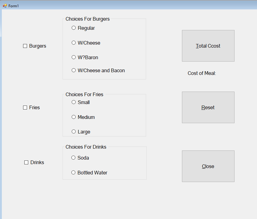 Solved Write a program to place an order from the restaurant | Chegg.com