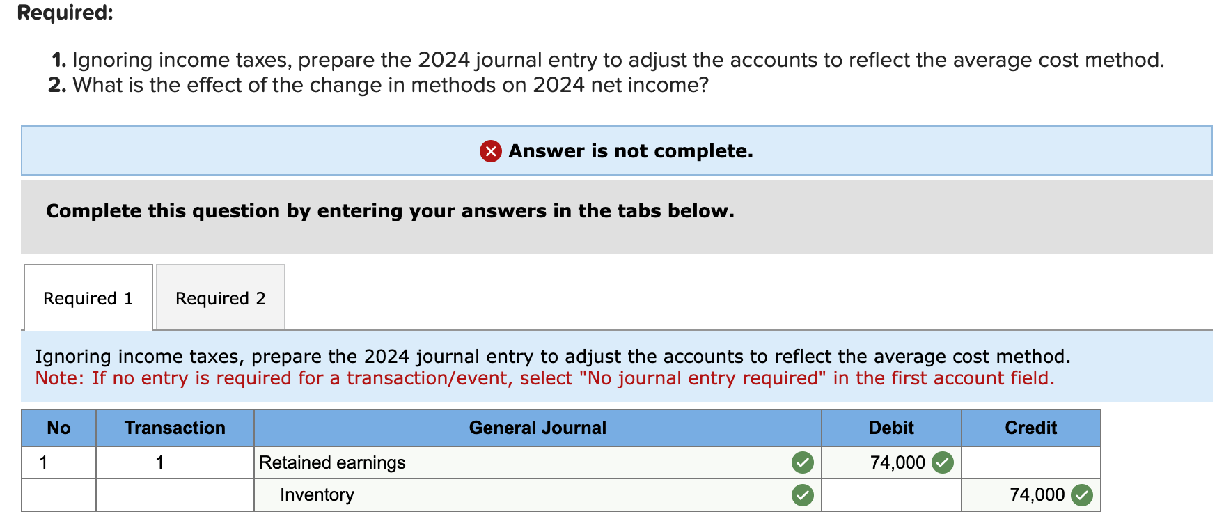 Solved Required: 1. Ignoring income taxes, prepare the 2024 | Chegg.com