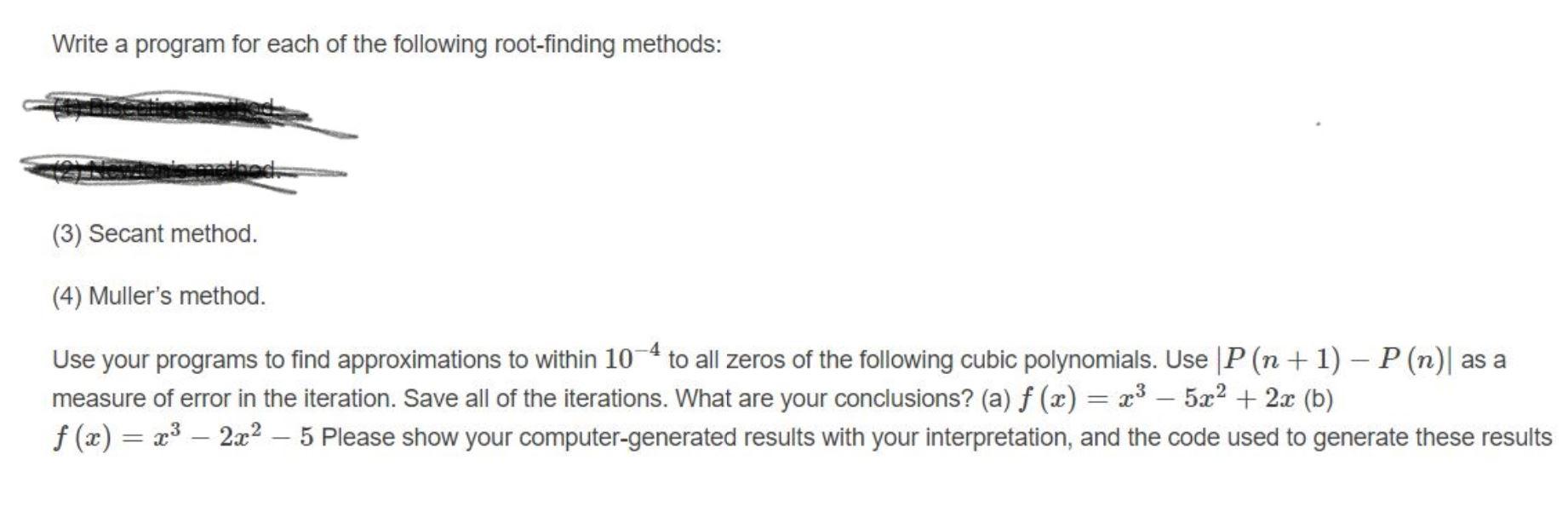 Solved Write a program for each of the following | Chegg.com