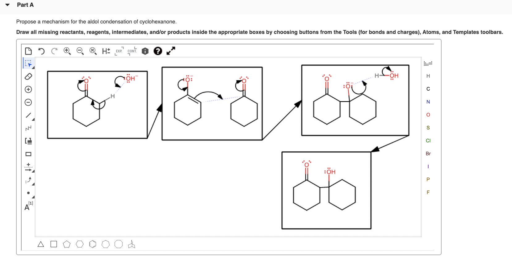 Solved Part A Propose a mechanism for the aldol condensation | Chegg.com