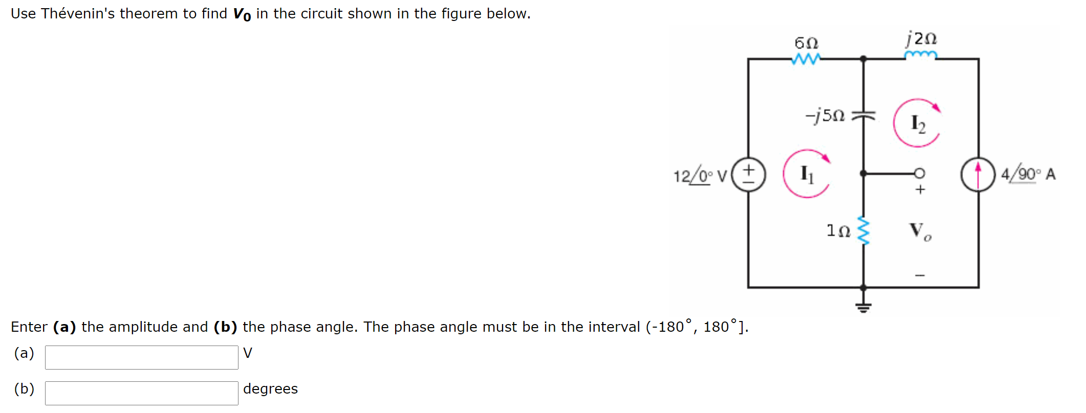 Solved Use source exchange to determine V. in the network in | Chegg.com