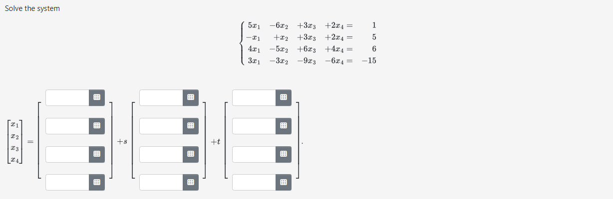 Solved Solve the system | Chegg.com