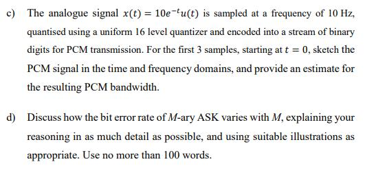 4. Figure Q4 shows how the bit error rate (BER) of | Chegg.com