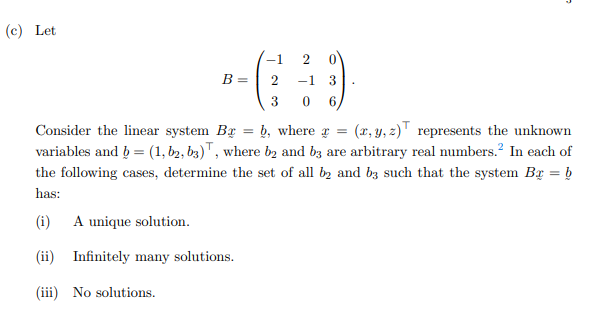 Solved (a) Consider the matrix 2 3 -1 A=2-5 1 5 ܕ 4 -3 Find | Chegg.com