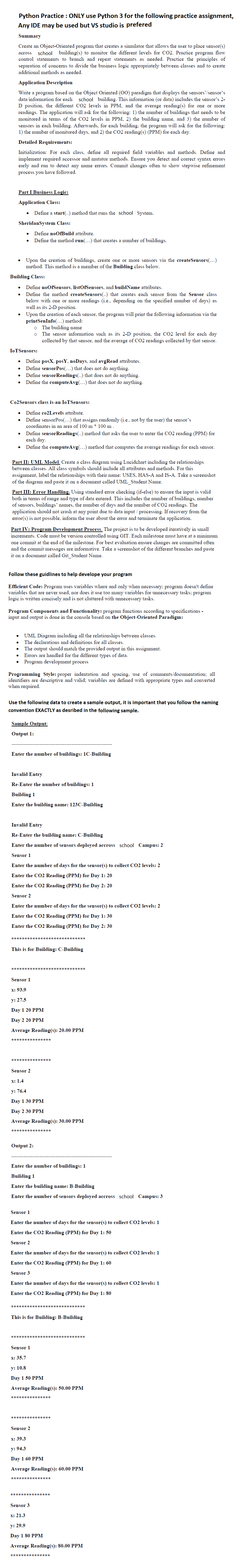 Python Practice : ONLY use Python 3 for the following | Chegg.com