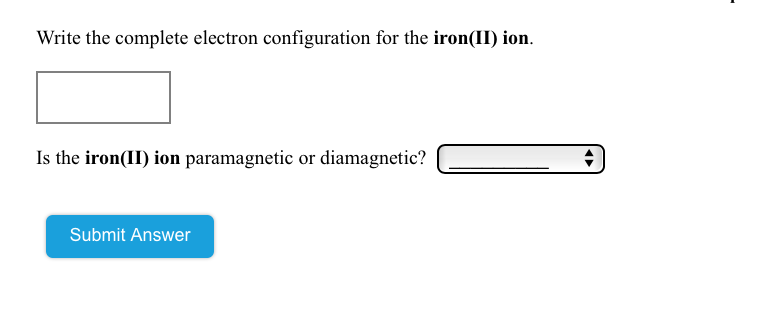 Solved Give The Electron Configuration For Manganese By