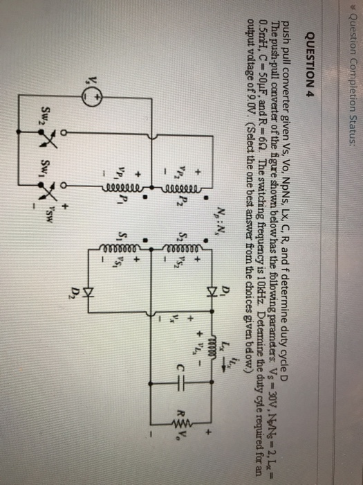 Solved Question Completion Status: QUESTION 4 push pull | Chegg.com