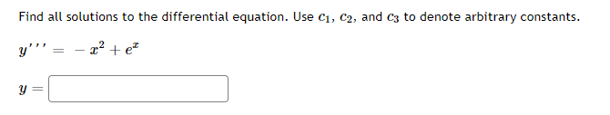 Solved Find all solutions to the differential equation. Use | Chegg.com