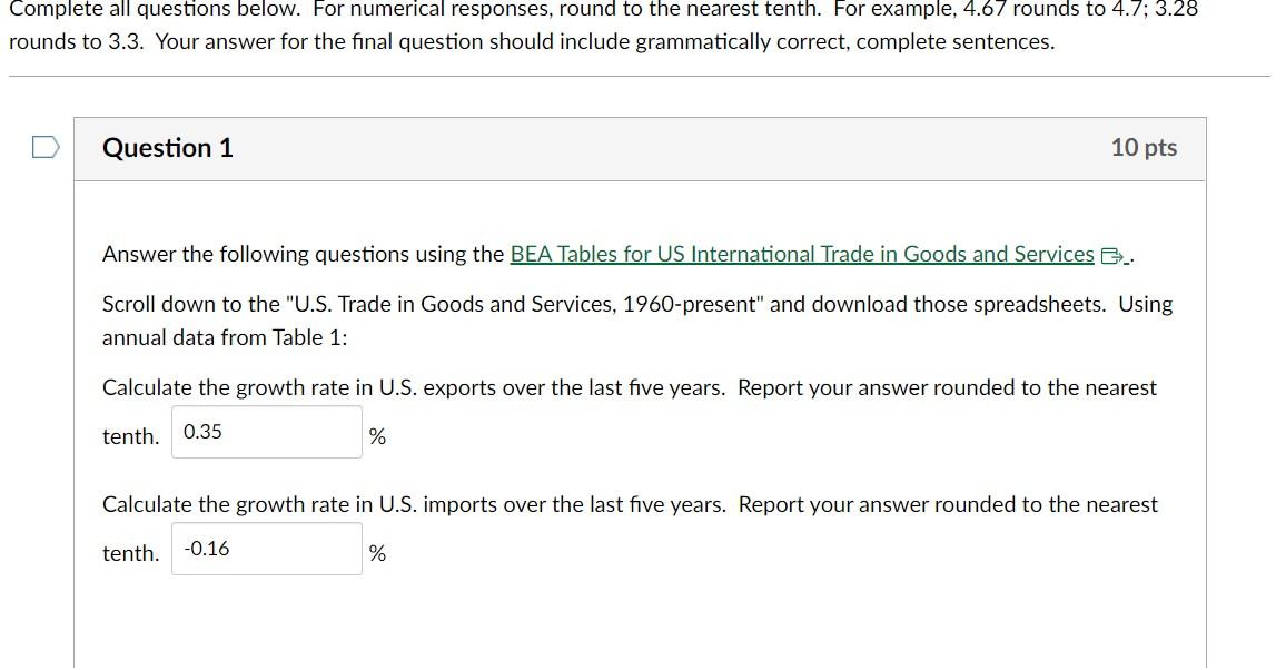 Solved mplete all questions below. For numerical responses, | Chegg.com