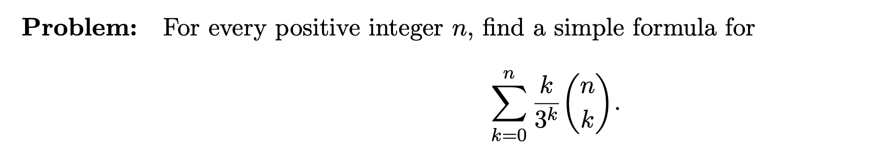 Solved Problem: For every positive integer n, find a simple | Chegg.com