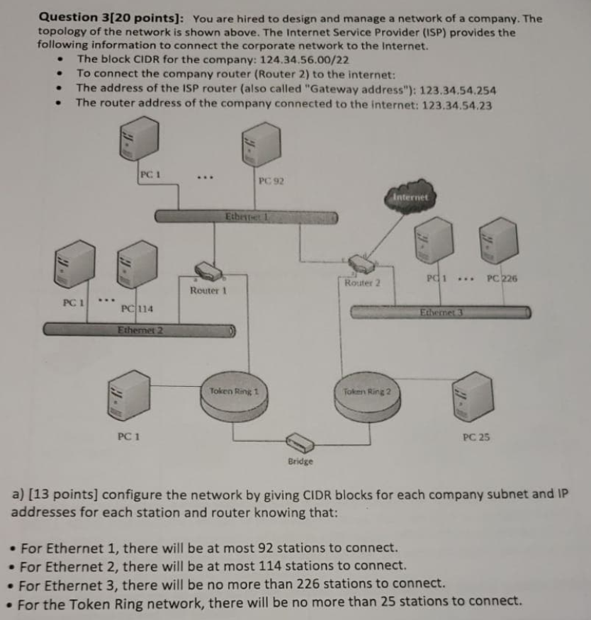 Solved Question 3 20 Points You Are Hired To Design And