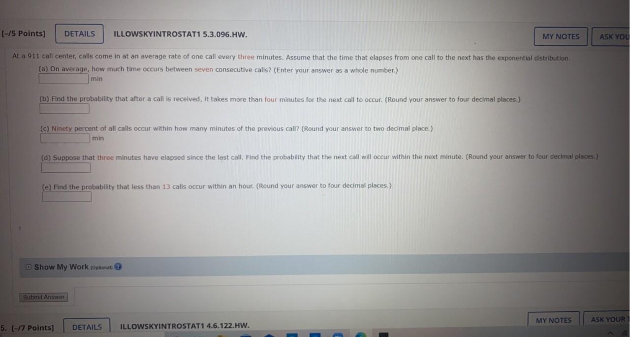 Solved [-15 Points] DETAILS ILLOWSKYINTROSTAT1 5.3.096.HW. | Chegg.com