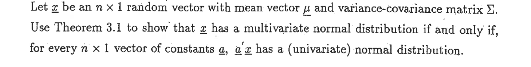 Let x be an n×1 random vector with mean vector μ and | Chegg.com