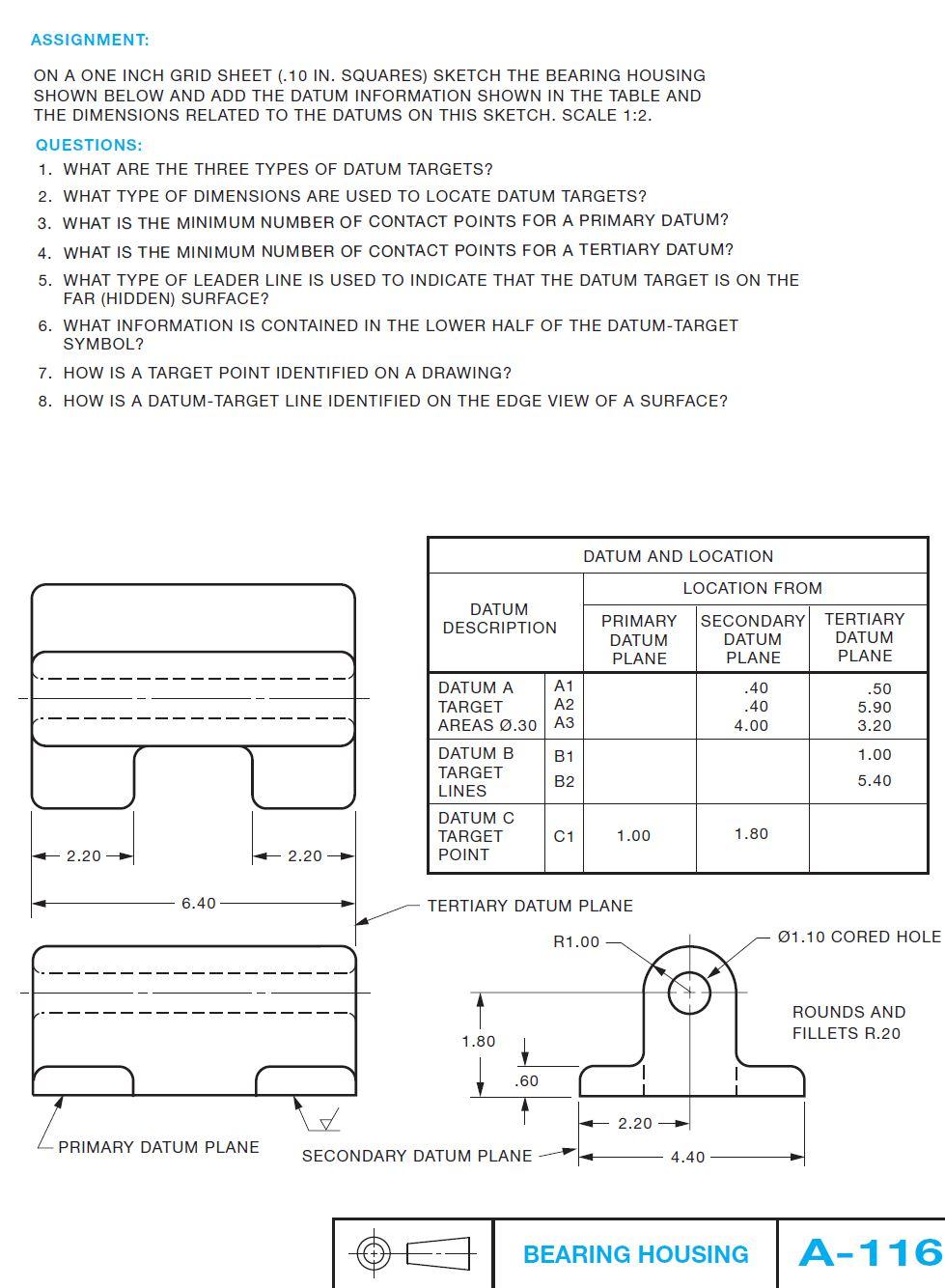 Solved ASSIGNMENT: ON A ONE INCH GRID SHEET (.10 IN. | Chegg.com