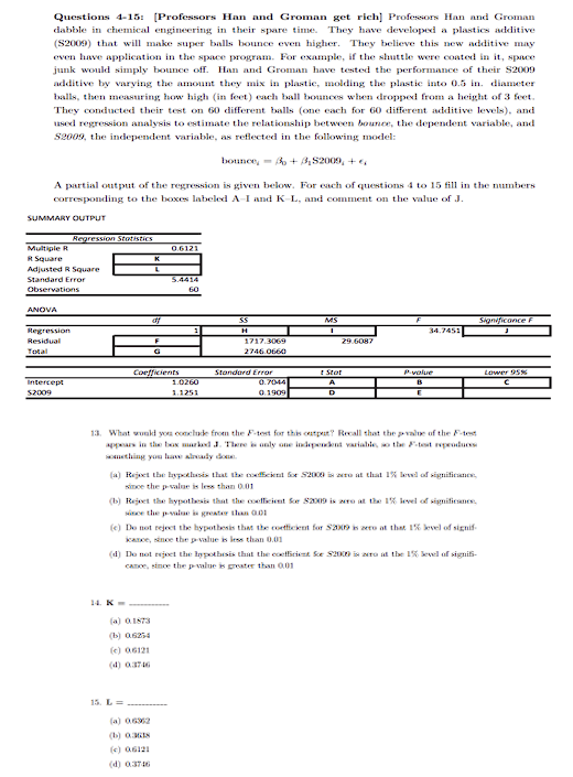 Solved Questions 4-15: [Professors Han and Groman get rich] | Chegg.com