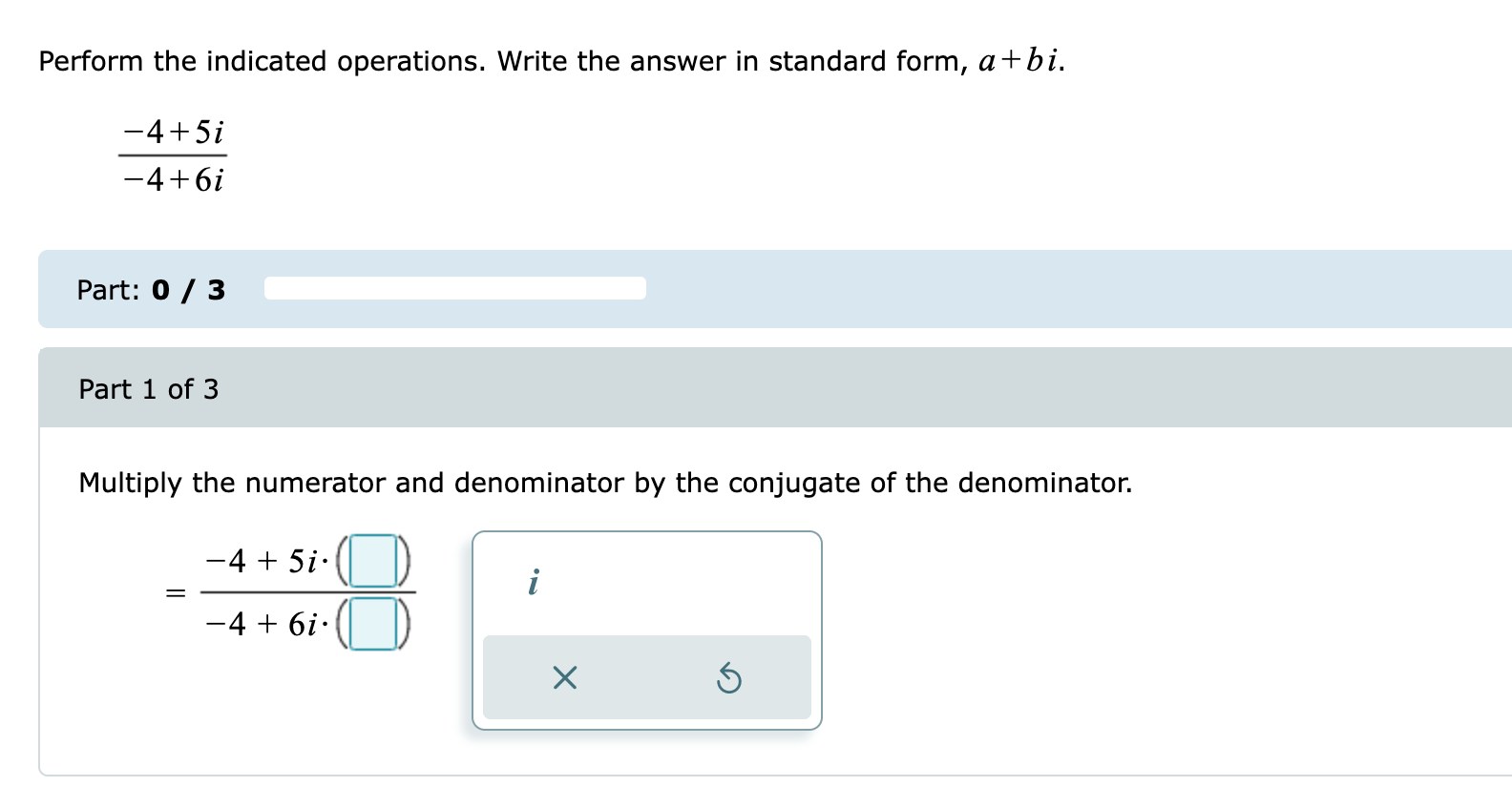 Solved Perform the indicated operations. Write the answer in | Chegg.com