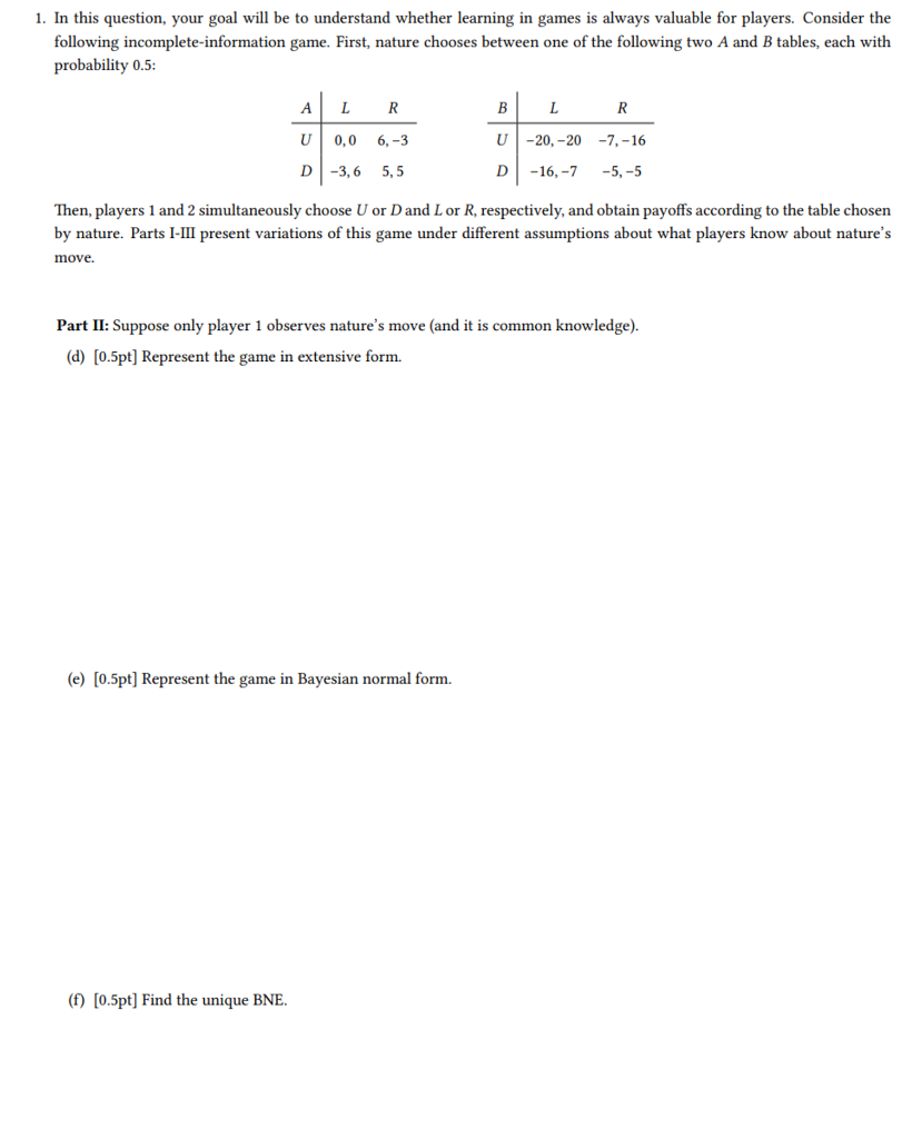Solved 1. In this question, your goal will be to understand | Chegg.com