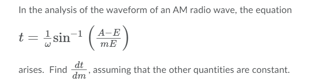 Solved In the analysis of the waveform of an AM radio wave, | Chegg.com