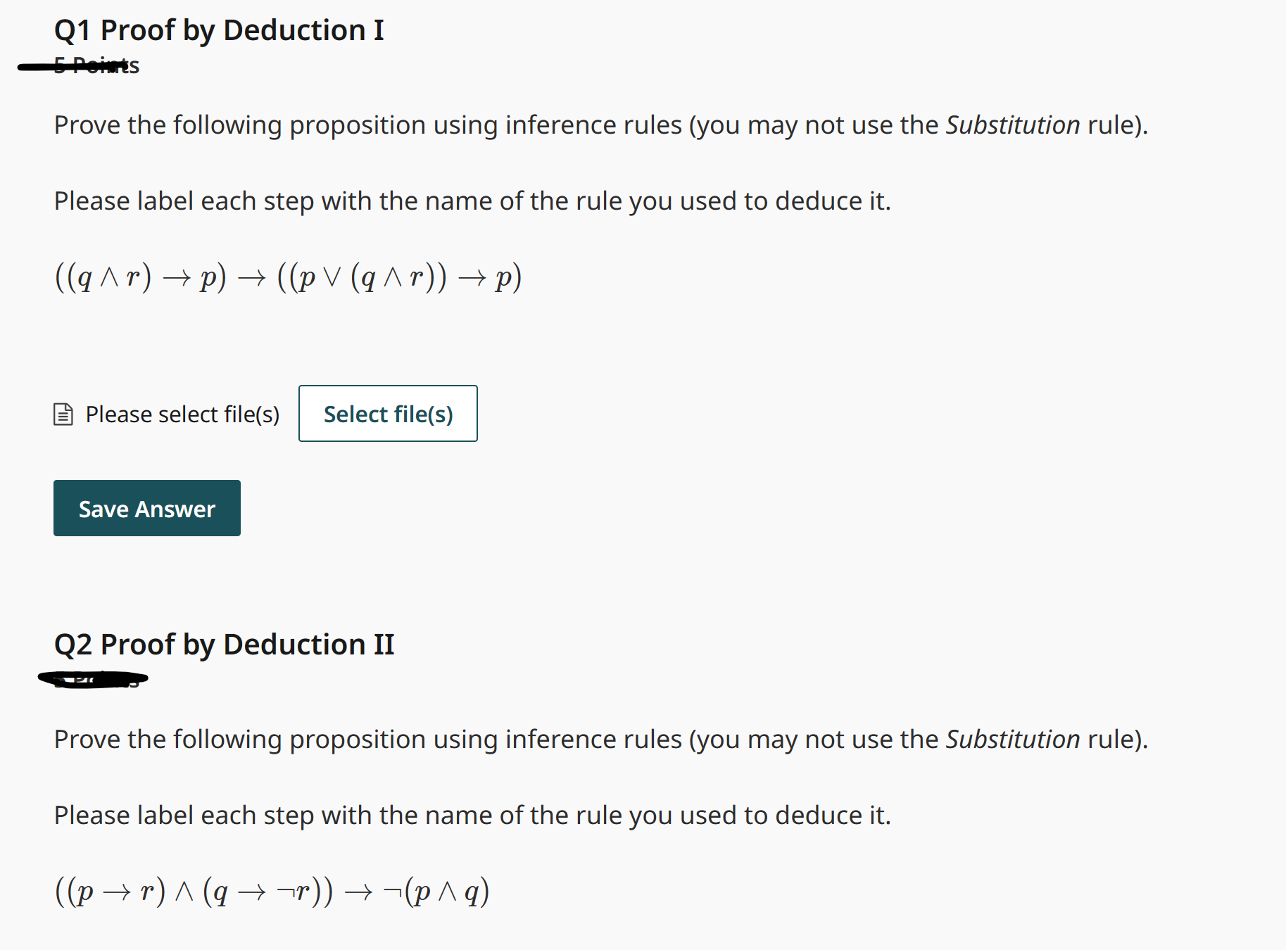 Solved Prove the following proposition using inference rules | Chegg.com