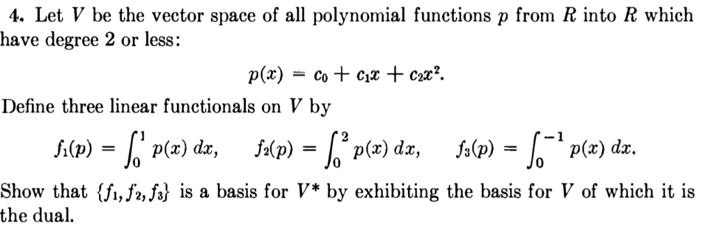 Solved 4. Let V be the vector space of all polynomial | Chegg.com