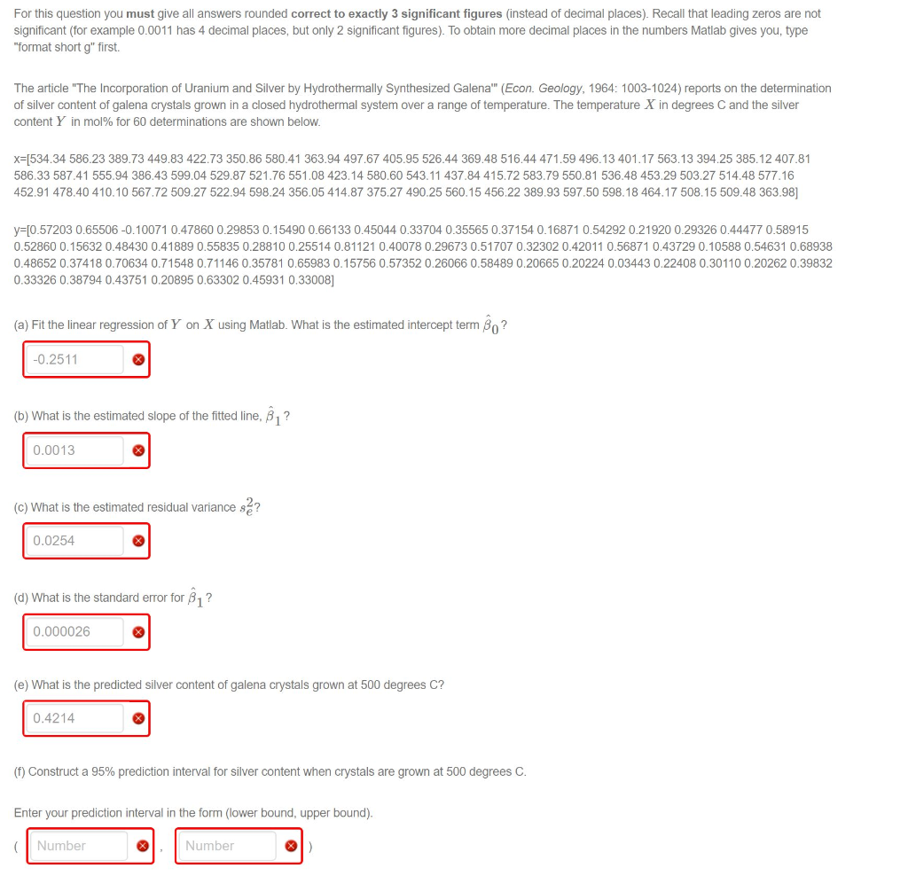 Solved For this question you must give all answers rounded | Chegg.com