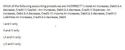 Solved Which of the following accounting procedures are | Chegg.com