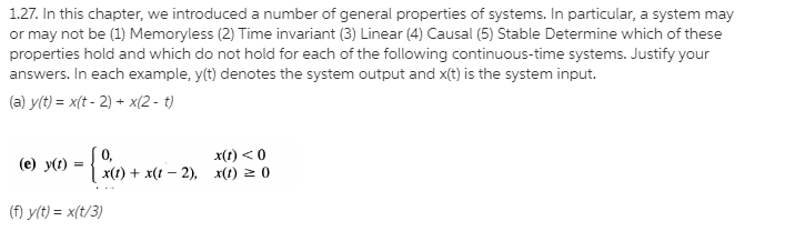 Solved HW-1,1(S&S) subject:Signals and Systems I can't do | Chegg.com