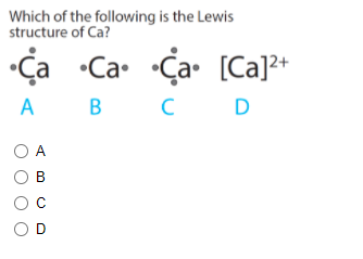 Solved Which of the following is the Lewis structure of Ar? | Chegg.com