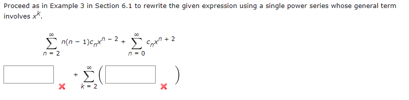 Solved Proceed as in Example 3 in Section 6.1 to rewrite the | Chegg.com