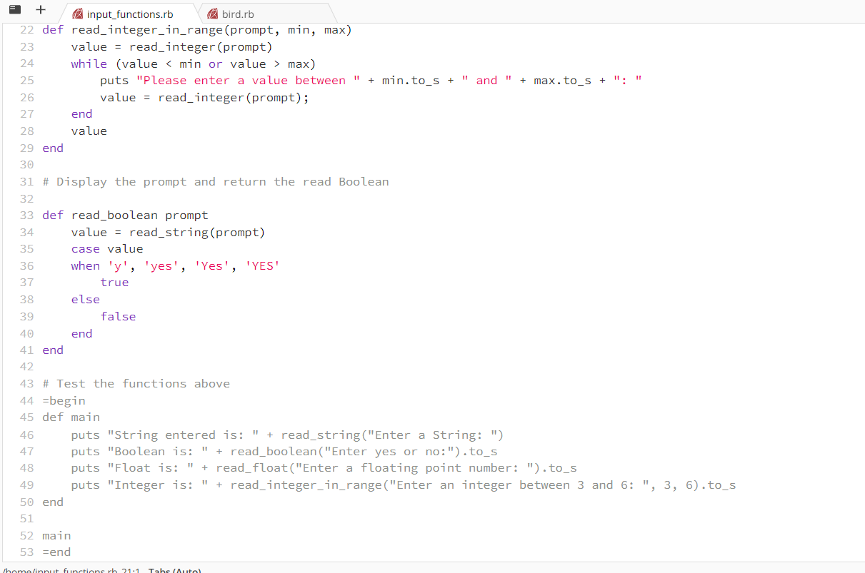 Solved This question involves the programming language ruby | Chegg.com